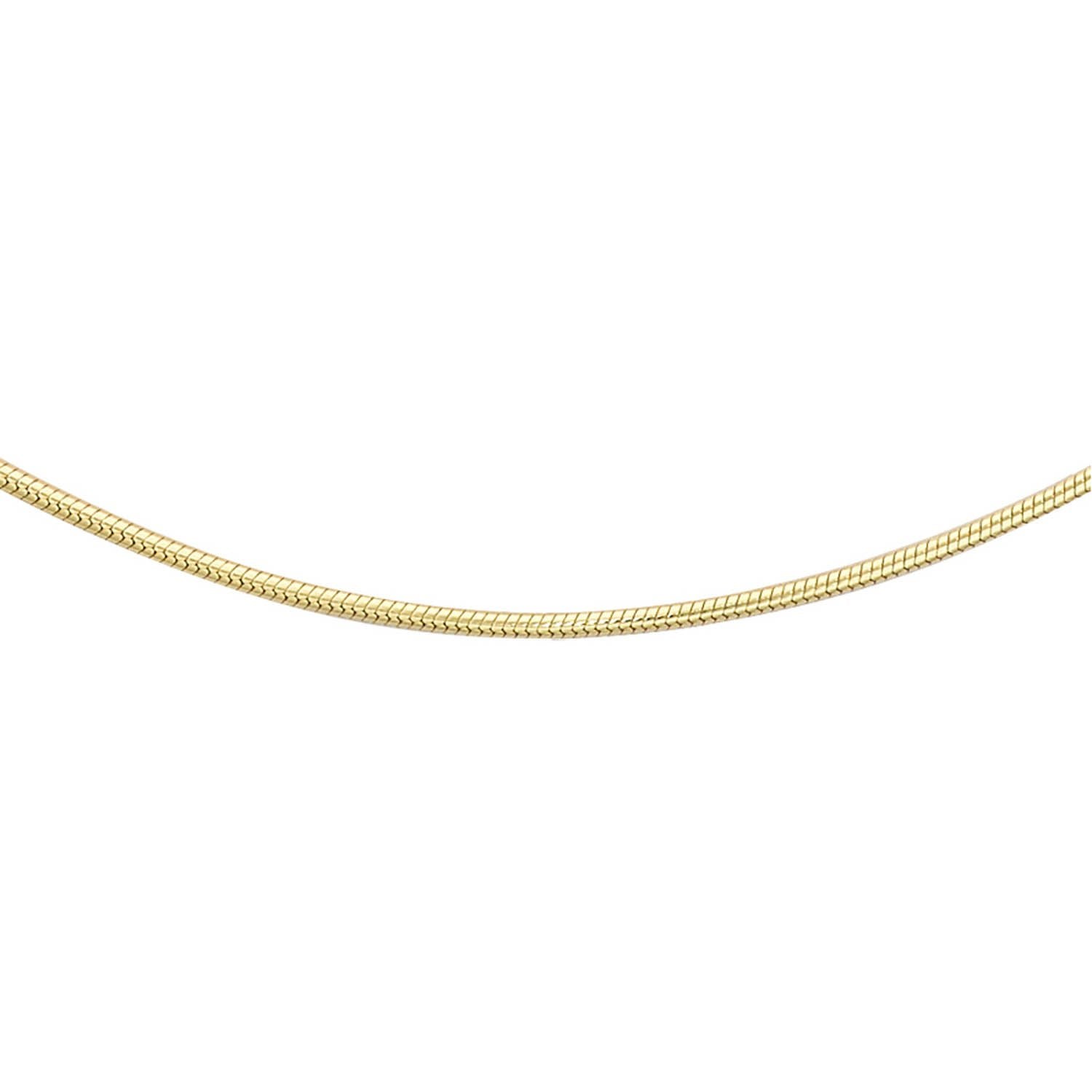 9K Yellow Gold Mini Round Snake Chain 50cm @ $839.00