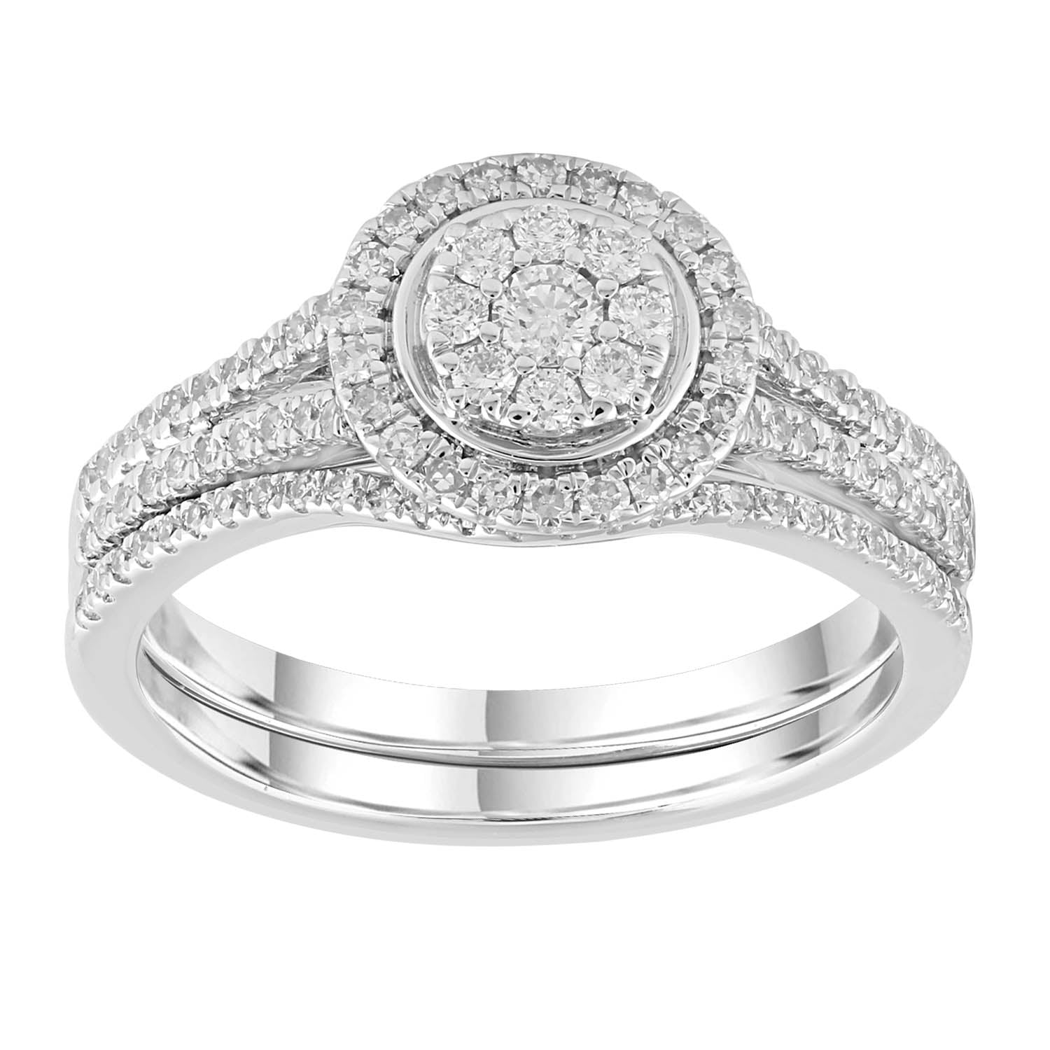 Engagment & Wedding Ring Set with 0.50ct D... @ $1,579.00